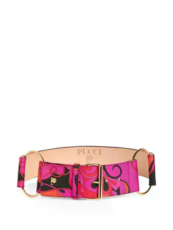 Emilio Pucci Orchidee Print Belt - Pink