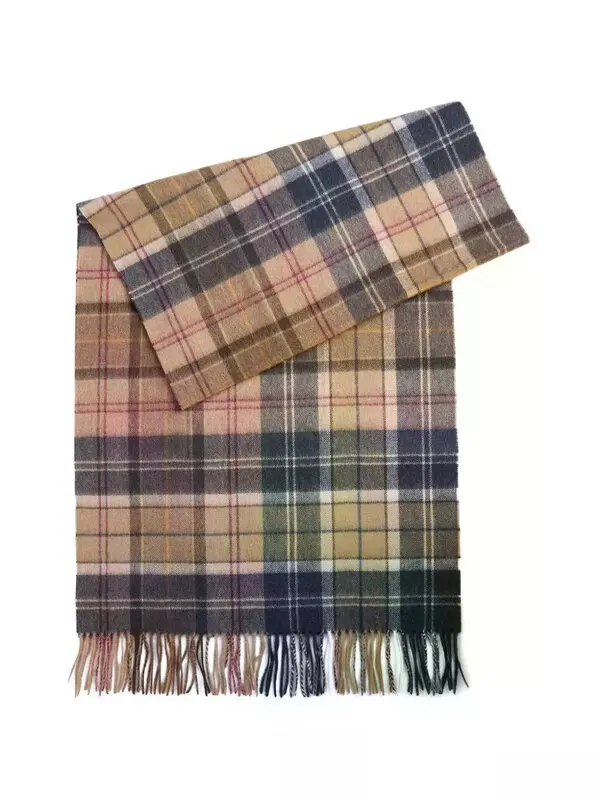 Barbour Serena Tartan-check Wool Scarf
