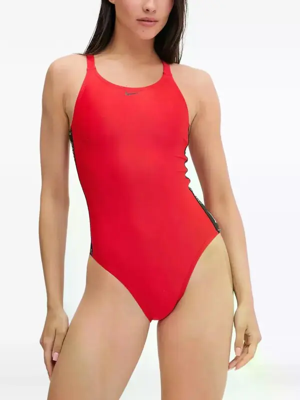 Nike Logo-tape Swimsuit - Red