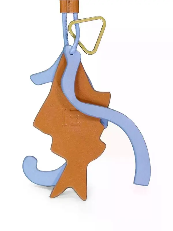 INOUI EDITIONS Cerfs Volants Seahorse-motif Leather Keyring