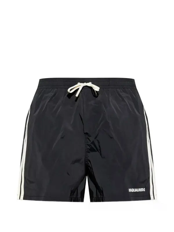 Dsquared2 Logo-print Side-stripe Swim Shorts
