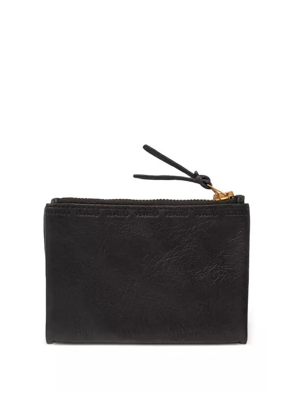 Visvim Logo-debossed Grained Leather Wallet - Black