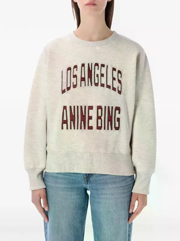ANINE BING Harry Logo-patch Sweatshirt