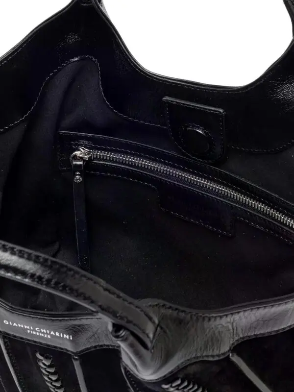 GIANNI CHIARINI Medium Dua Braided Leather Tote Bag