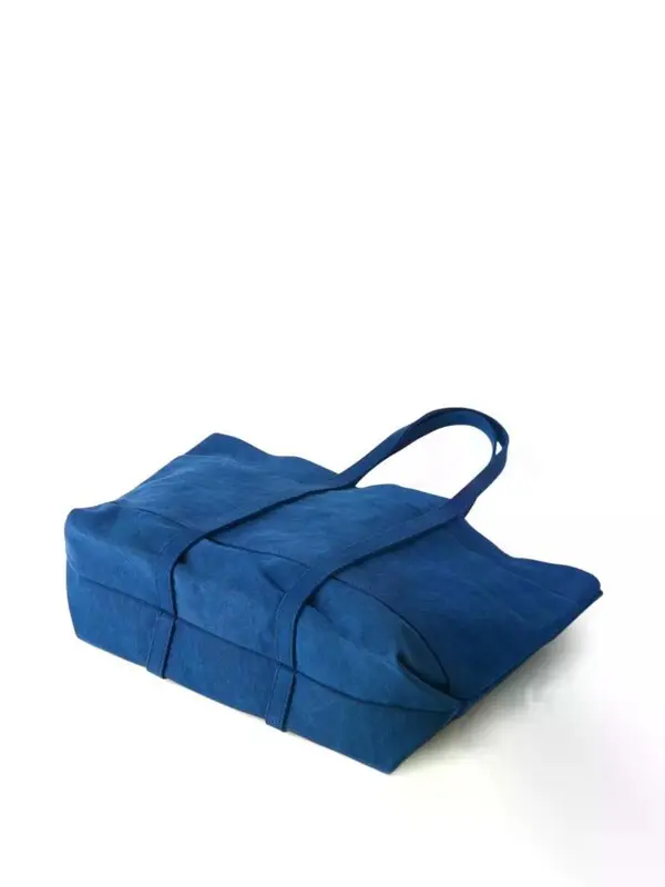AMIACALVA Washed Canvas 6 Pockets Medium Tote Bag