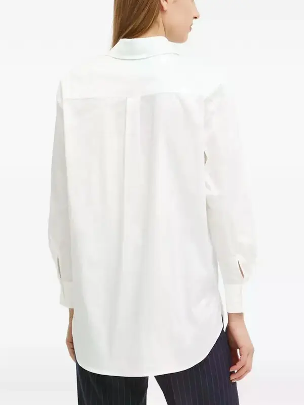 MORGAN Lace-insert Long-sleeve Shirt