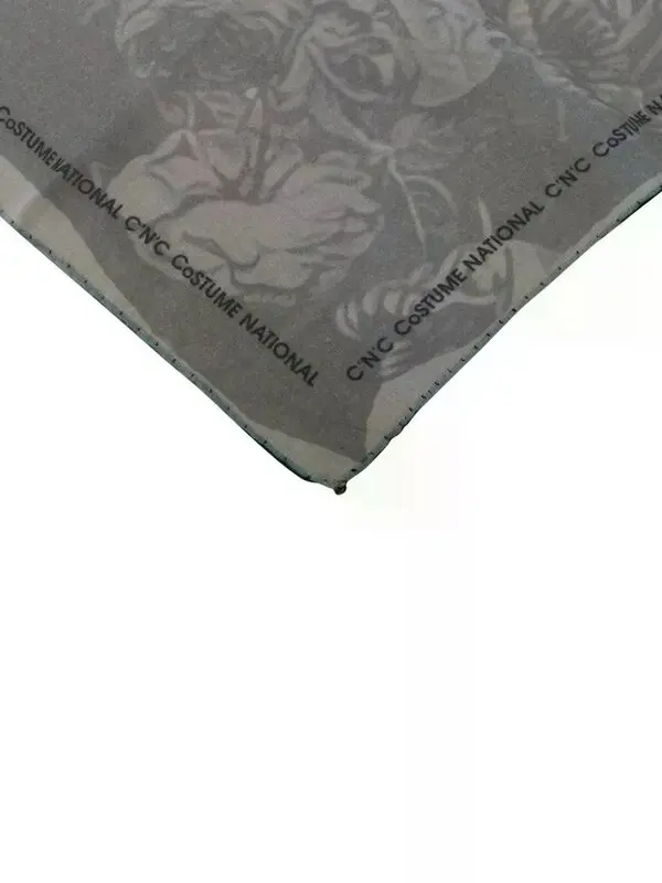 Costume National Floral-print Silk Scarf
