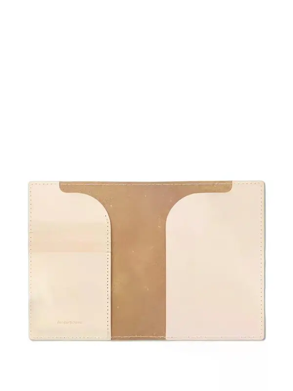 HENDER SCHEME Contrast-stitch Leather Card Holder