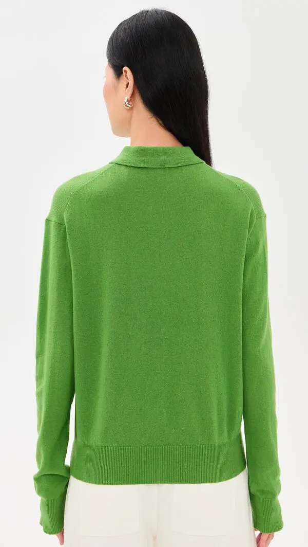 Madewell Polo Sweater In Soft Wool