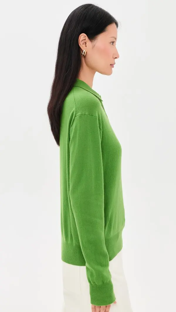 Madewell Polo Sweater In Soft Wool
