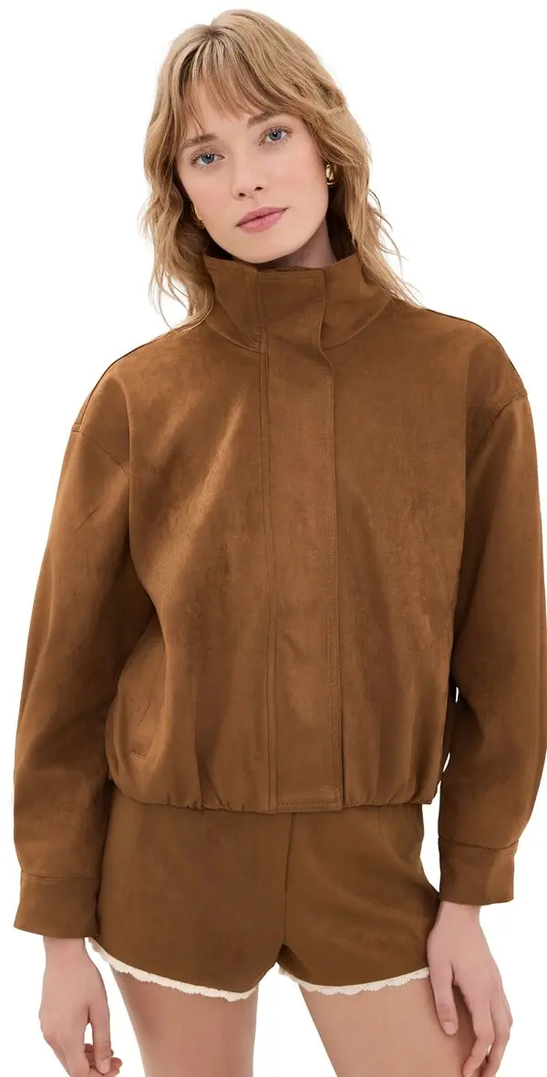 Astr The Label Cooper Faux Suede Jacket