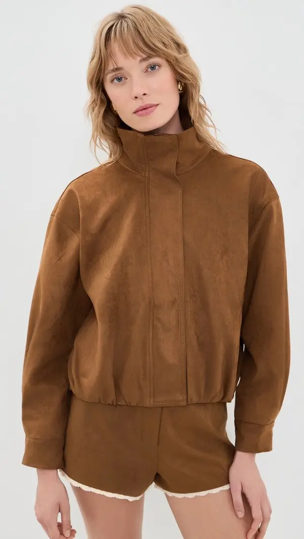 Astr The Label Cooper Faux Suede Jacket