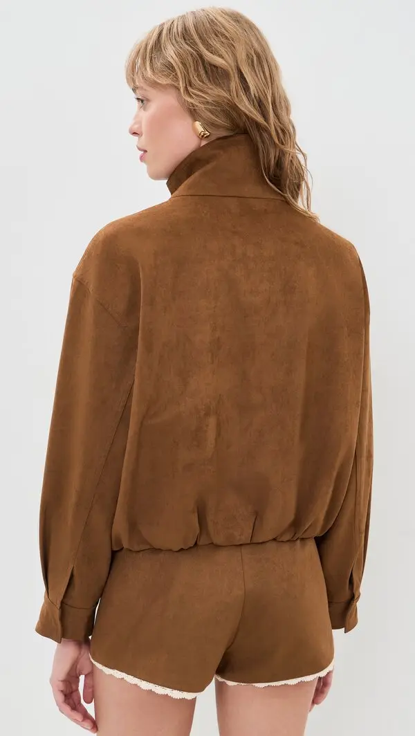 Astr The Label Cooper Faux Suede Jacket