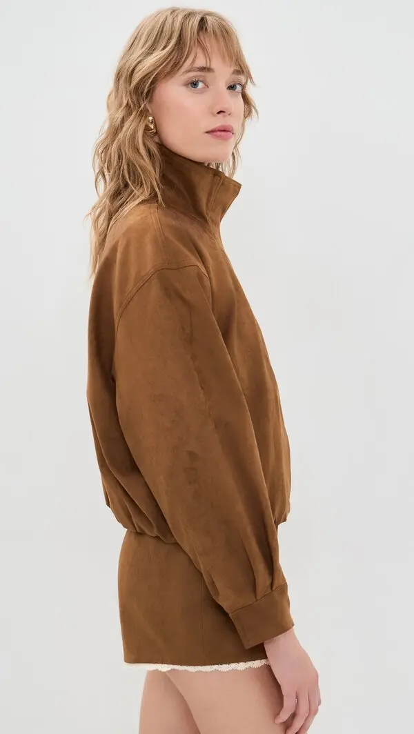 Astr The Label Cooper Faux Suede Jacket