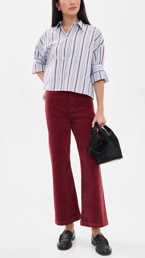 PISTOLA Penny Crop High Rise Corduroy Pants
