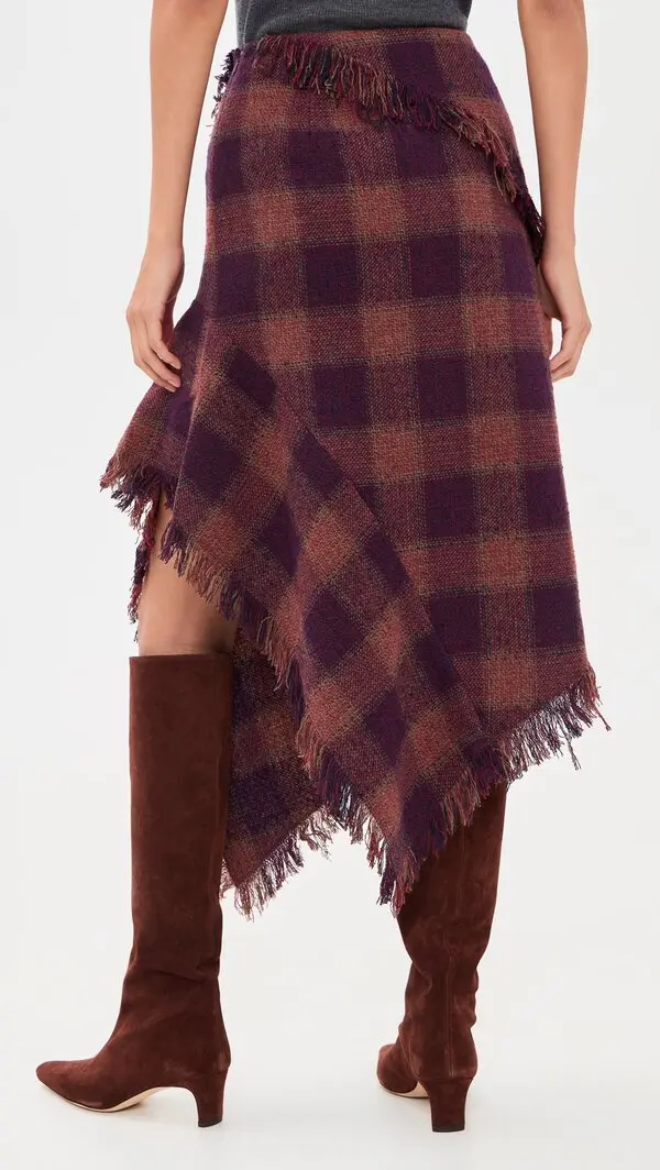 ROWING BLAZERS Tartan Scarf Skirt