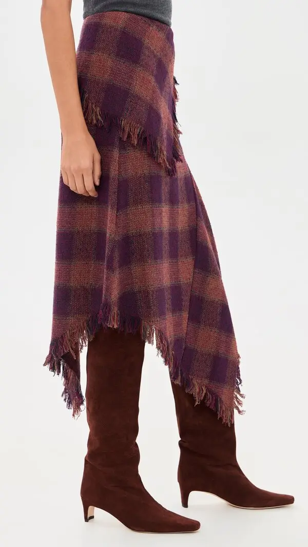 ROWING BLAZERS Tartan Scarf Skirt