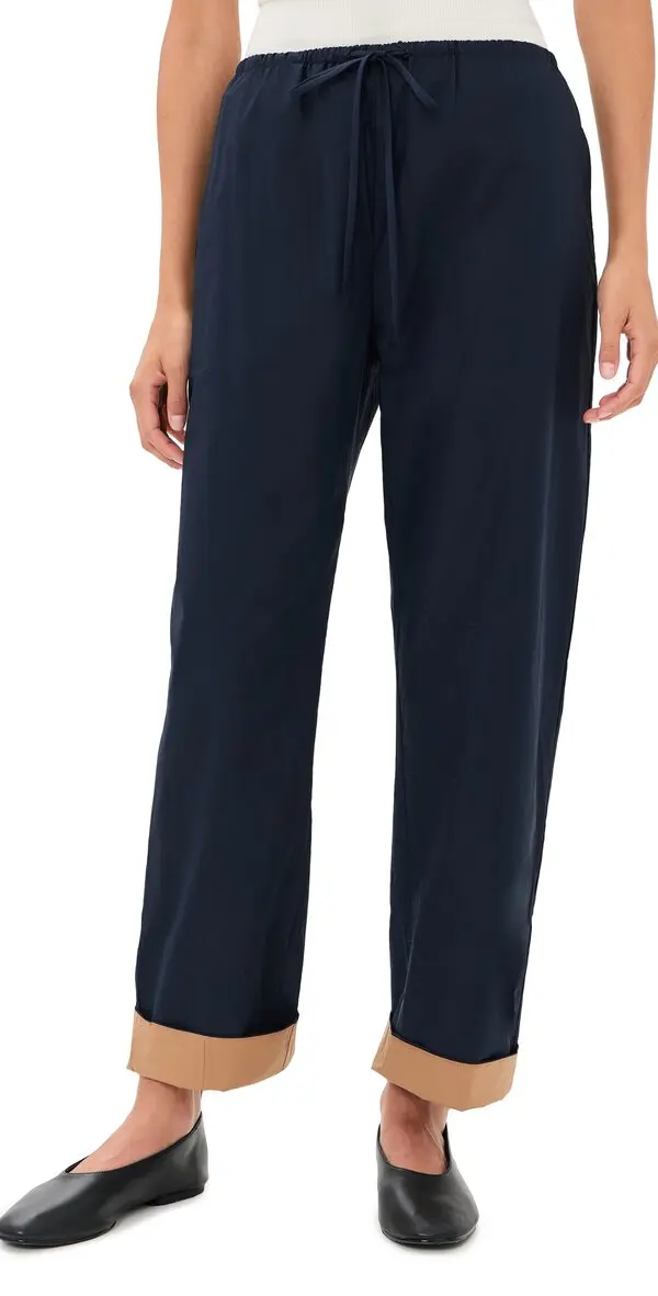 LESET Yoshi Contrast Drawstring Pants