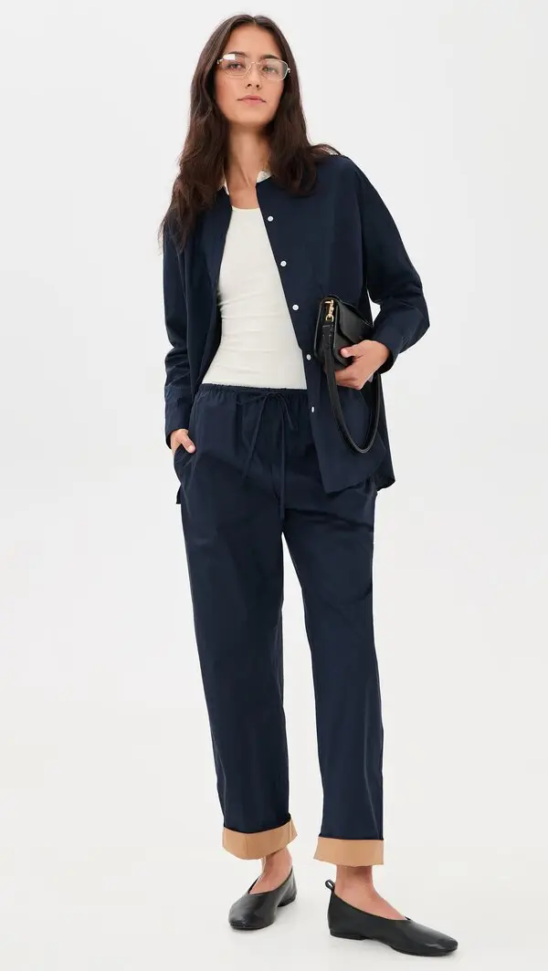 LESET Yoshi Contrast Drawstring Pants