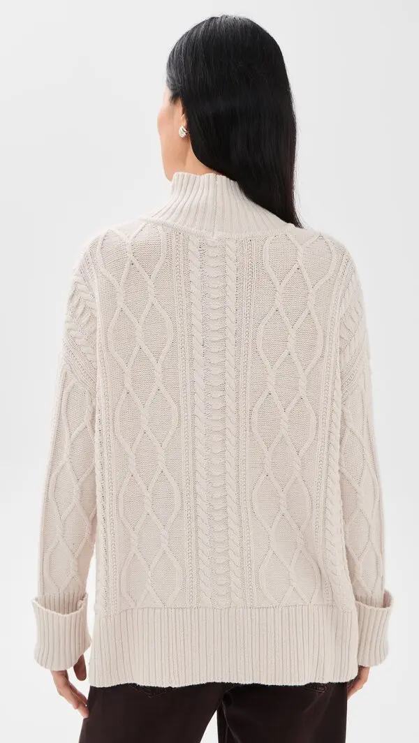 Splendid X @cellajaneblog Cable Turtleneck Sweater
