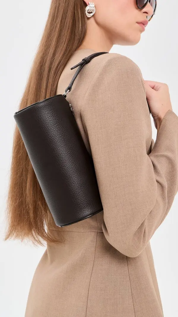 Stella McCartney Logo Embossed Grainy Faux Leather Eco Pouch