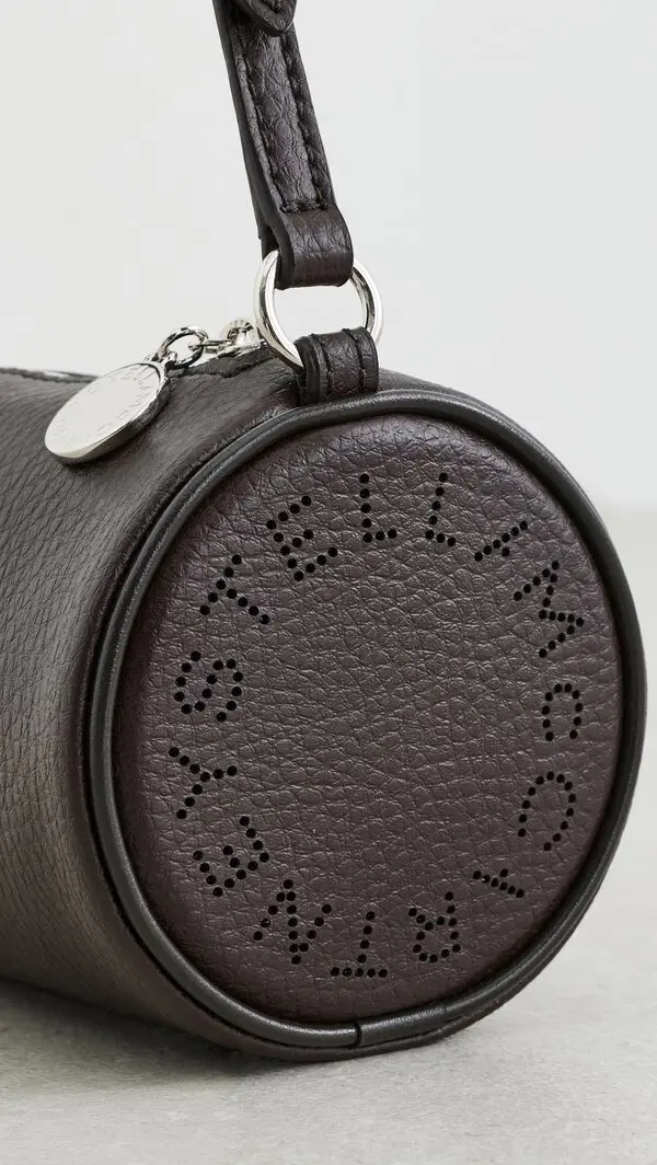 Stella McCartney Logo Embossed Grainy Faux Leather Eco Pouch