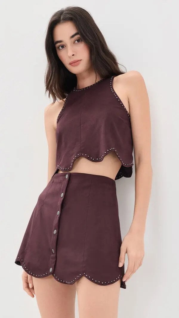 Saylor Caterina Faux Suede Set
