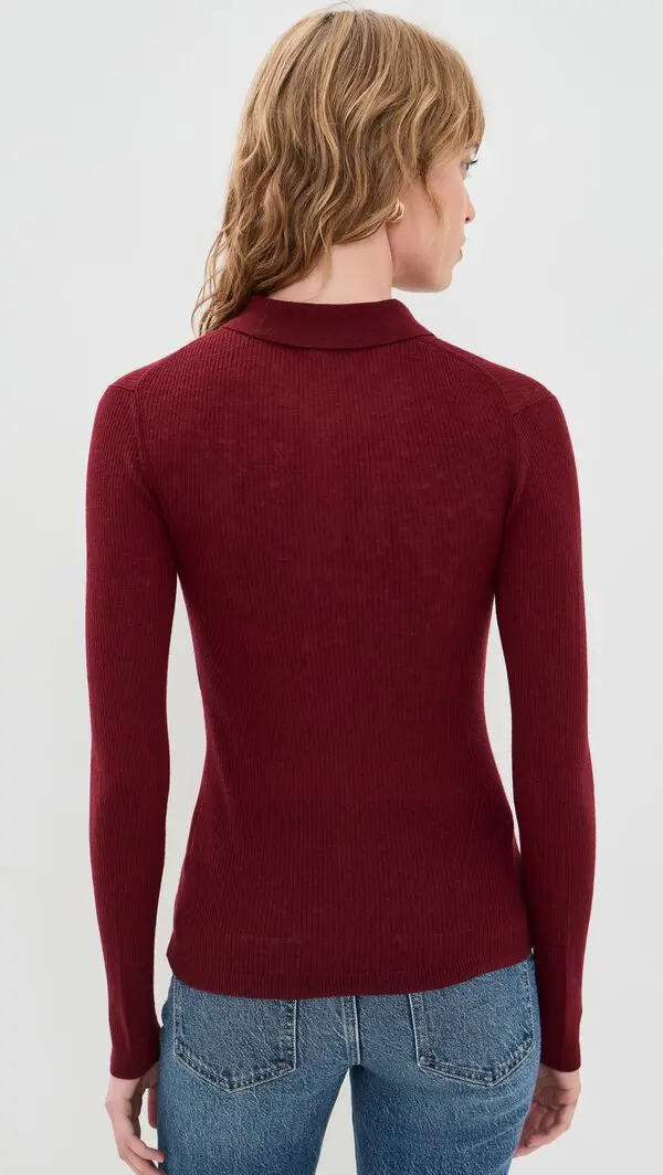 PISTOLA Korey Wool Featherweight Rib Cardigan