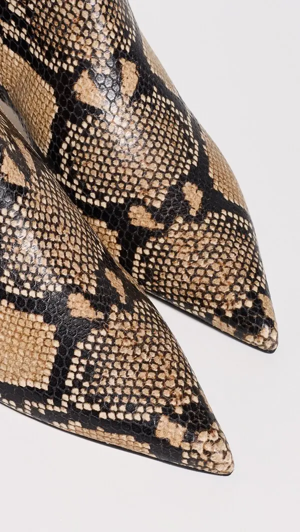AeydĒ Sabrina Snake Print Calf Leather Boots