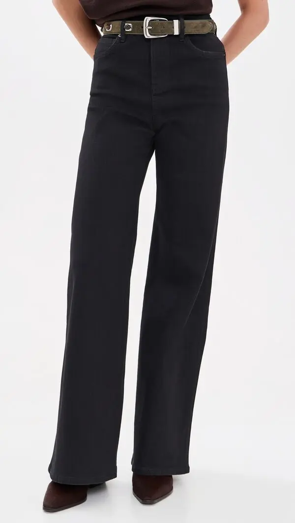 Veronica Beard Taylor High Rise Wide Leg Jeans