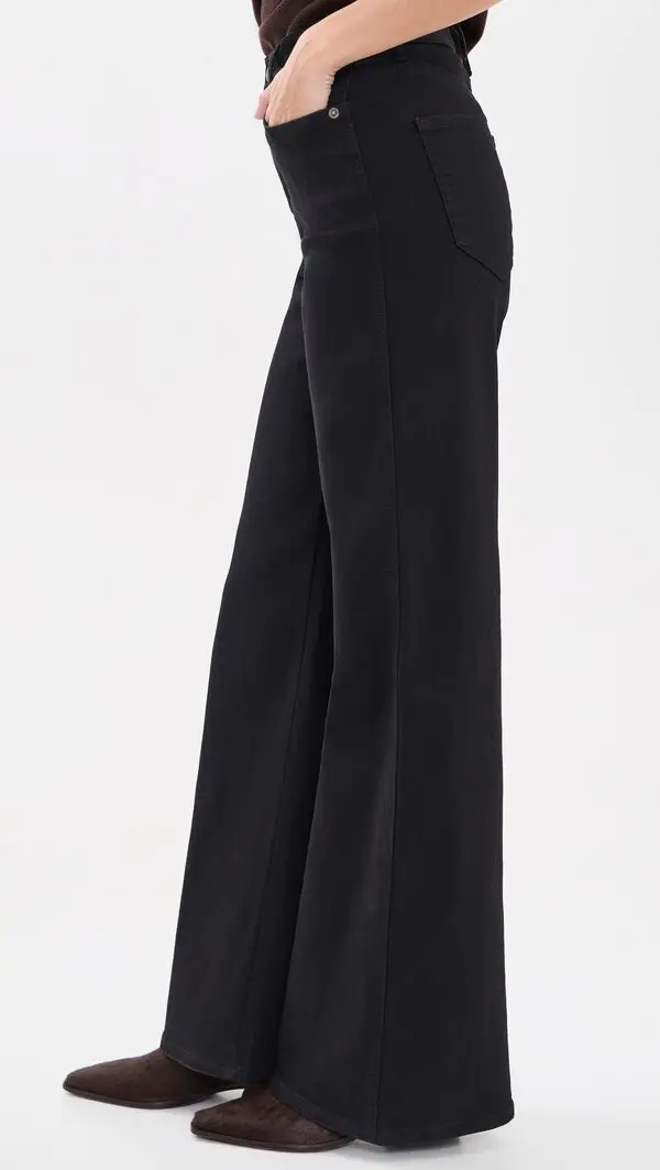Veronica Beard Taylor High Rise Wide Leg Jeans