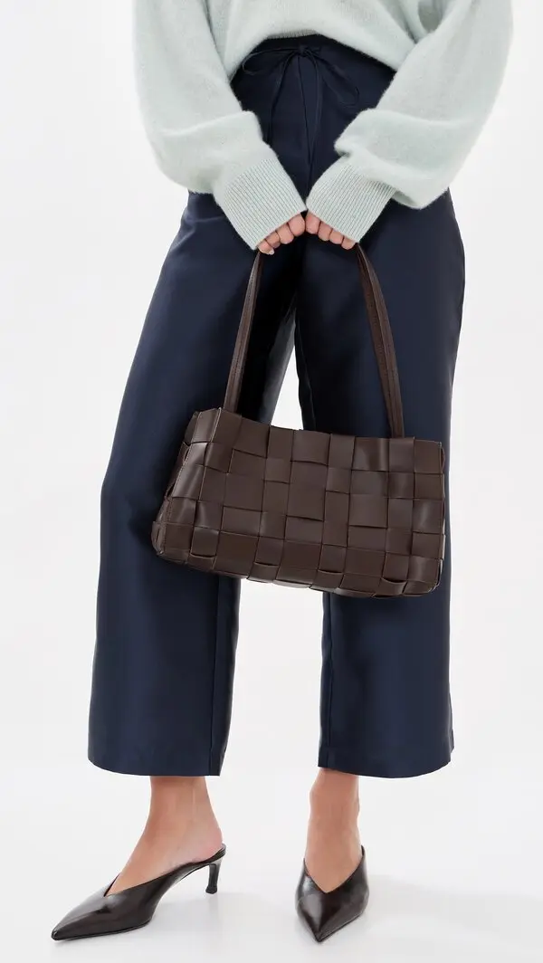 ST. AGNI Slim Woven Tote