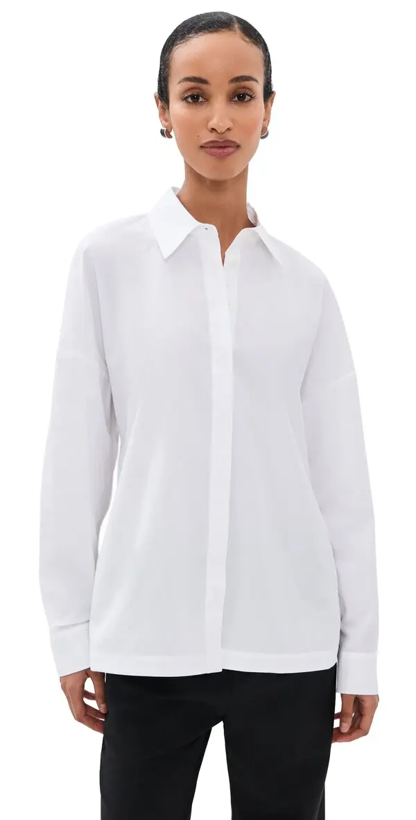 Tibi New Shirting Gabe Oversized Shirt