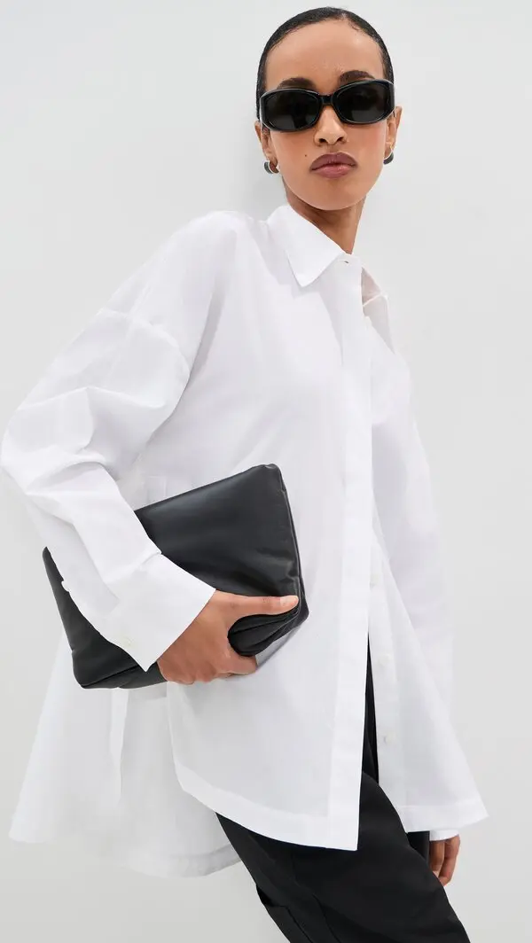 Tibi New Shirting Gabe Oversized Shirt