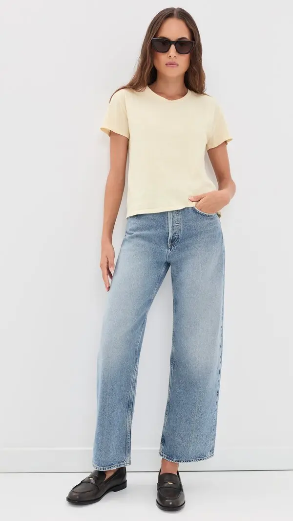 PERFECTWHITETEE Harley Cotton Boxy Crew Tee