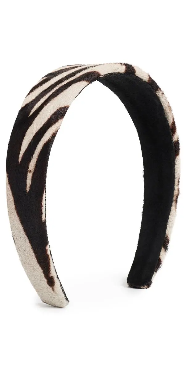 JENNIFER BEHR Ponyhair Cruz Headband - Zebra