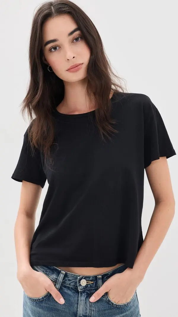 PERFECTWHITETEE Harley Boxy Crew Tee