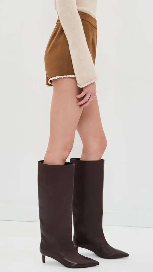 Astr The Label Kya Faux Suede Shorts