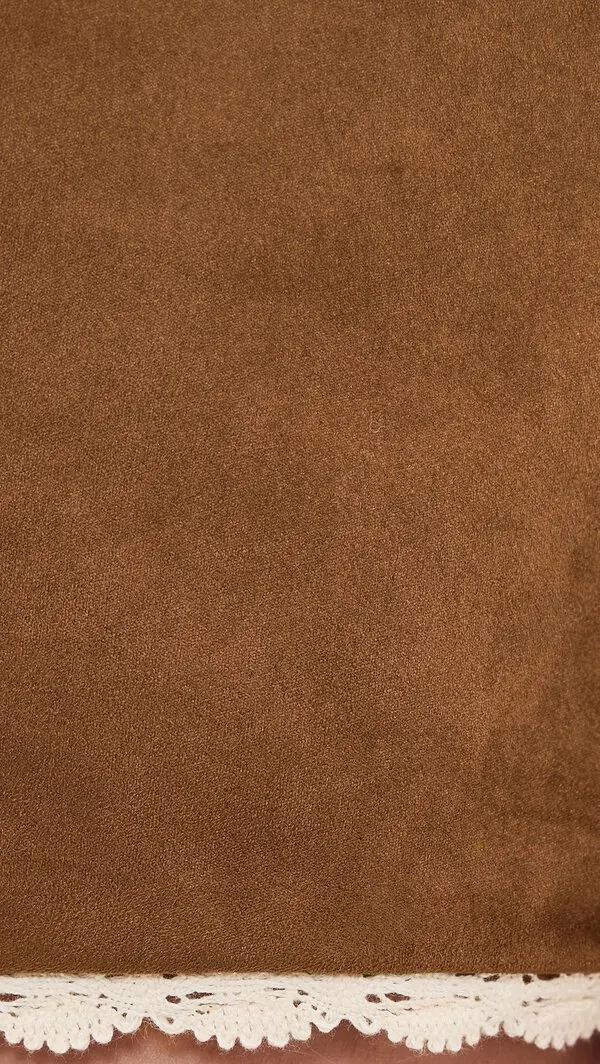 Astr The Label Kya Faux Suede Shorts