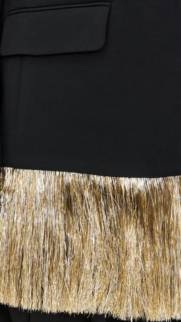 SIMONMILLER Odette Crepe Fringe Blazer