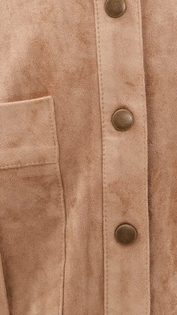 Z Supply Leone Faux Suede Dress