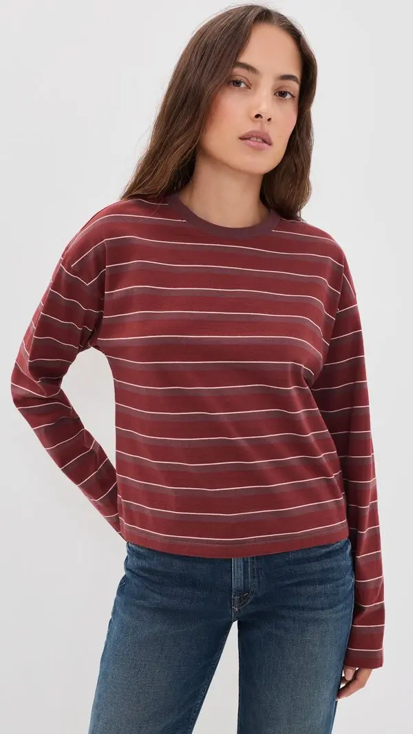 Rag & Bone Kelly Stripe Boxy Tee
