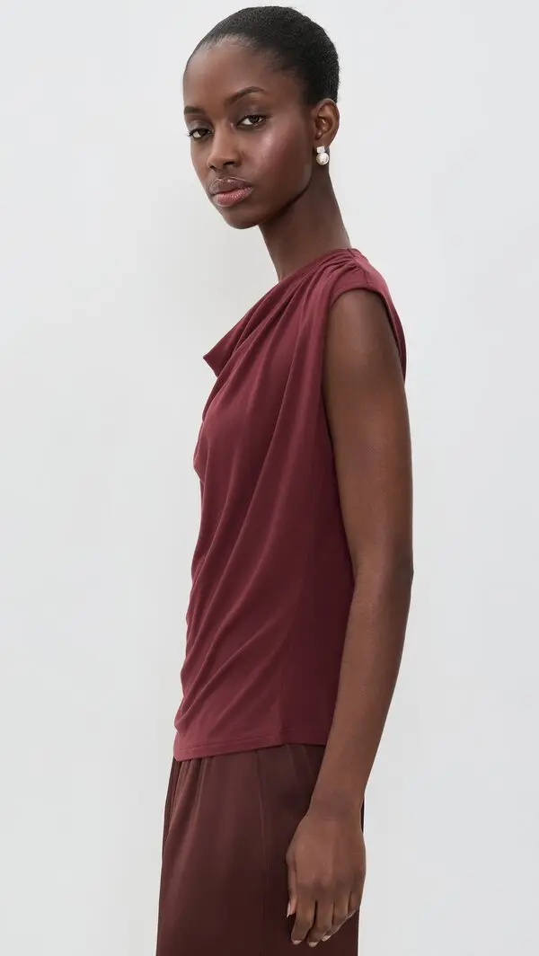 Vince Draped Cowl Neck Top