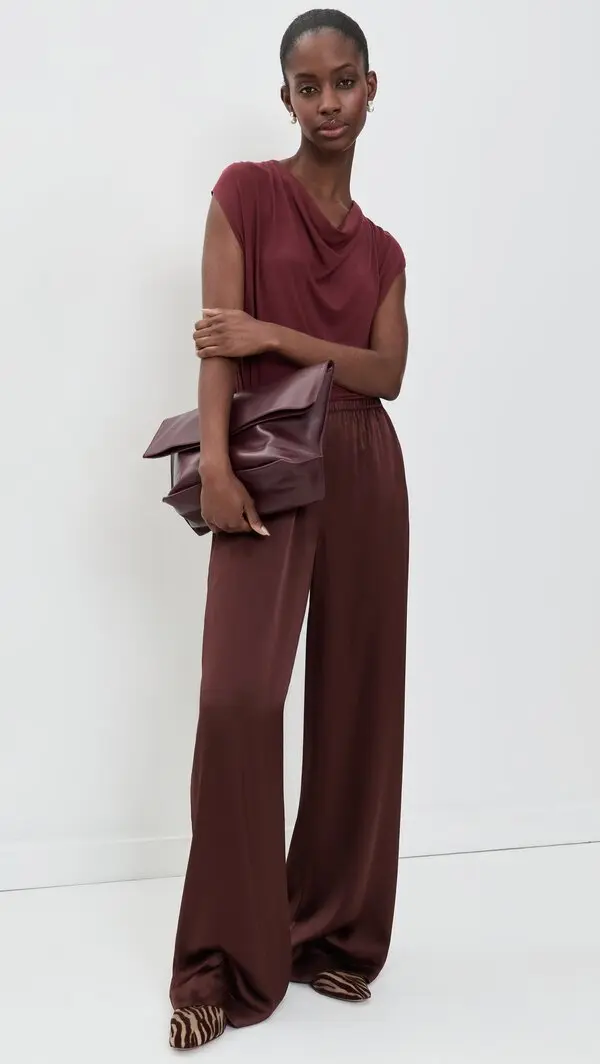 Vince Draped Cowl Neck Top