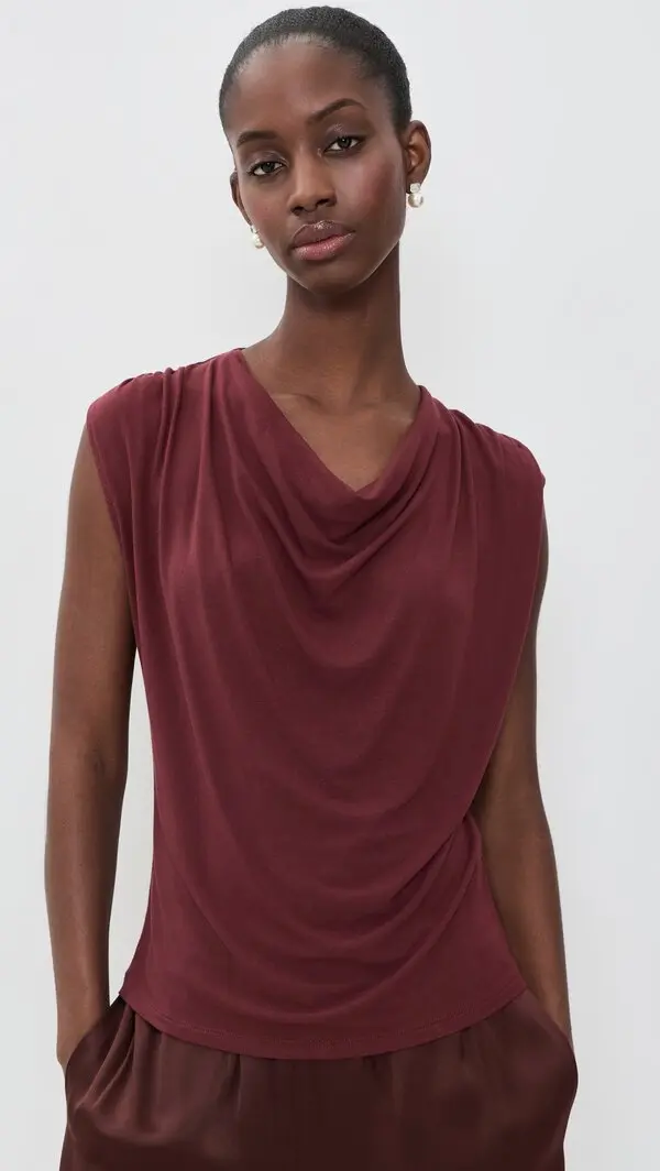 Vince Draped Cowl Neck Top