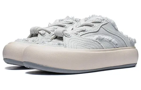 LI-NING Puff Platform Mule 'light Grey Beige