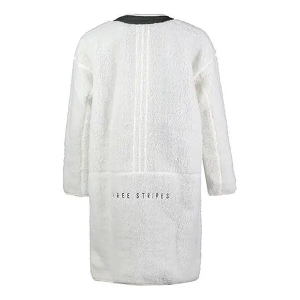 Adidas Fleece Jacket Asia Sizing 'white Black