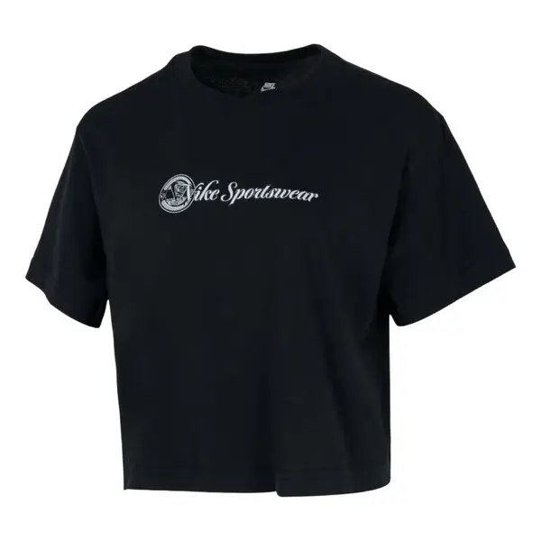 Nike Club Crop Top - Black