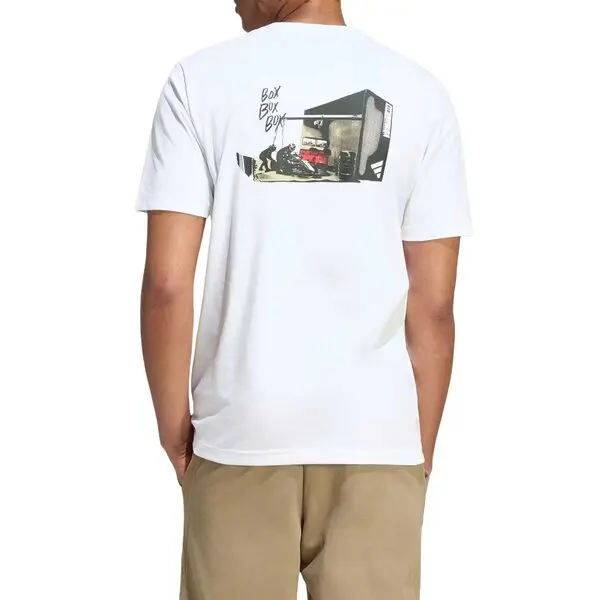 Adidas Motorsport Box 3 Graphic T-shirt Asia Sizing - White