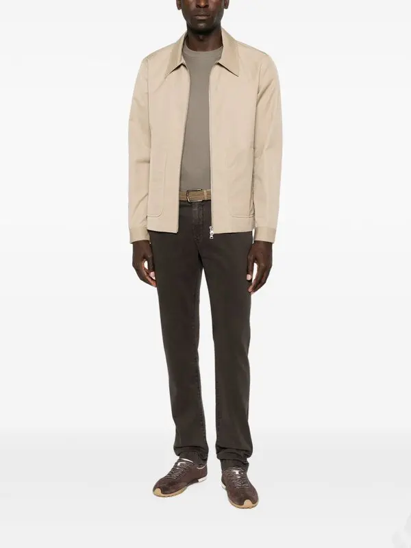 Jacob Cohen Slim Fit Cotton Trousers